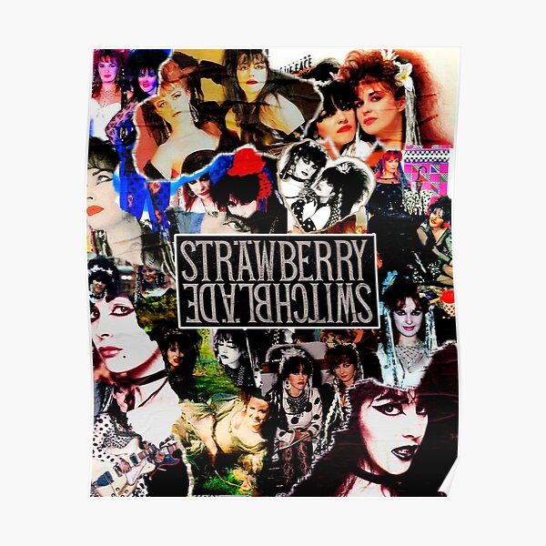 "Strawberry Switchblade Collage Goth 80s" Poster for Sale by Llamenba ...