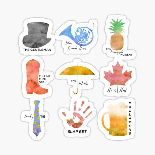 "HIMYM Symbols " Sticker for Sale by charm95 | Redbubble