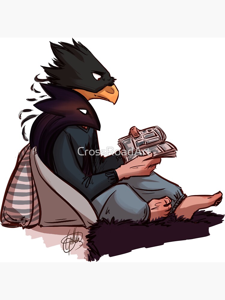 "Tokoyami Reads a Comic" Magnet for Sale by CrossRoadArt | Redbubble
