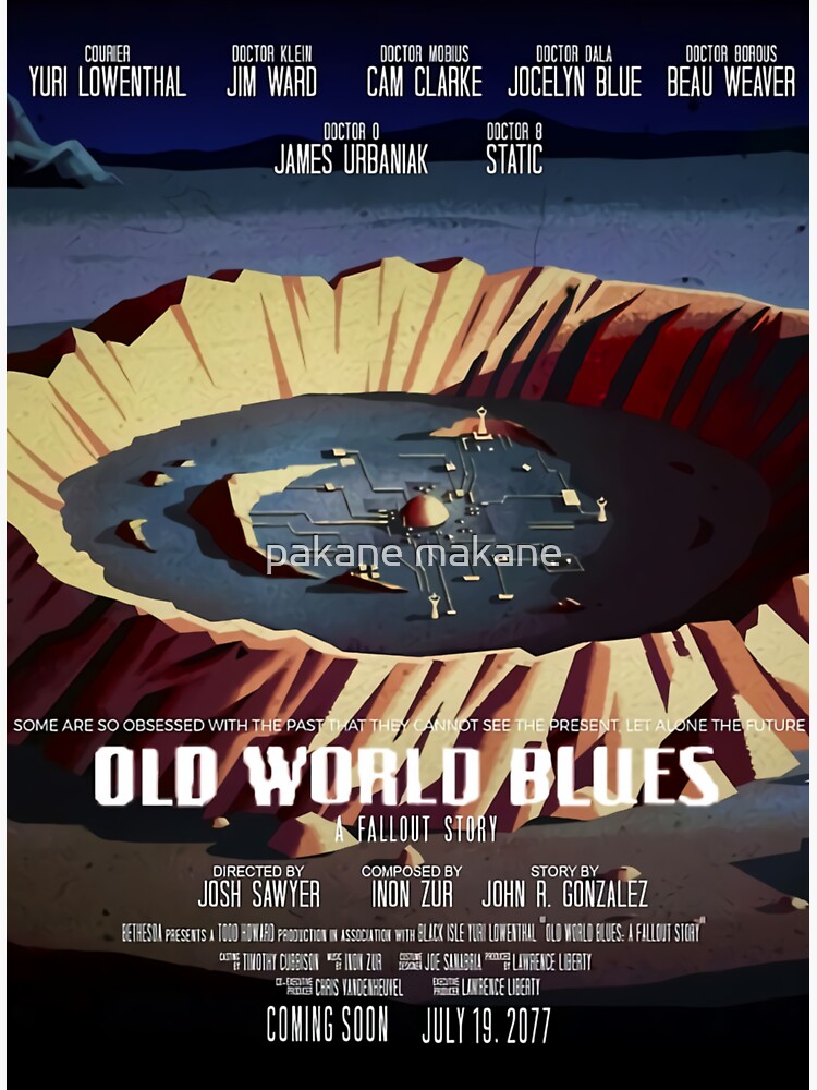 "Old World Blues Poster" Sticker for Sale by pakanemak | Redbubble