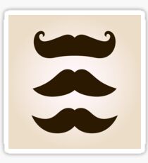 Mustaches Stickers | Redbubble