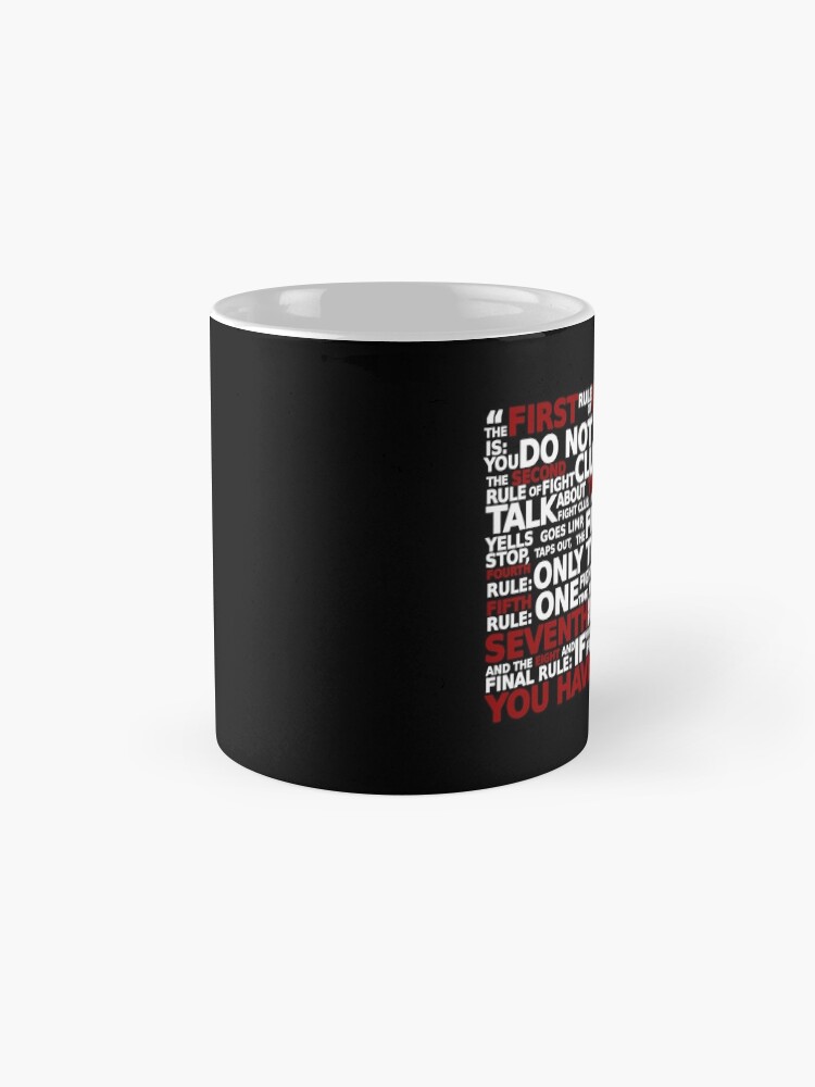"Fight Club Rules" Coffee Mug for Sale by VBArtSegnalibri | Redbubble
