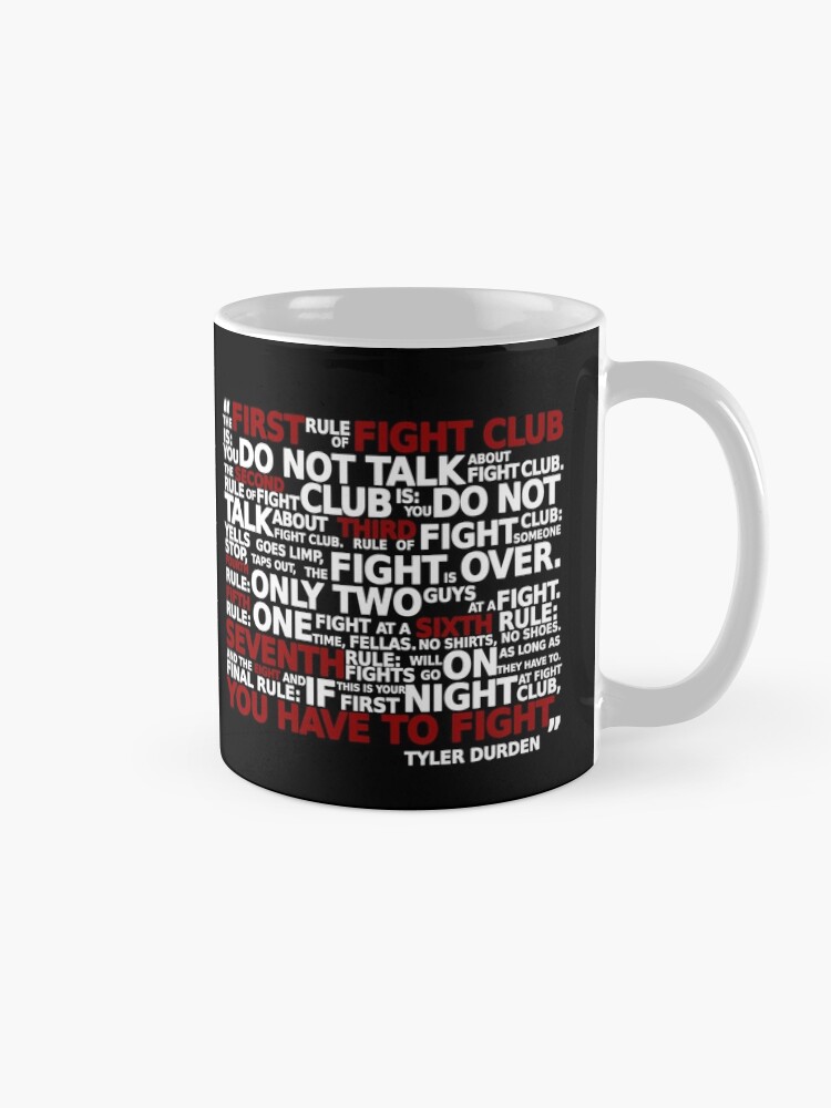 "Fight Club Rules" Coffee Mug for Sale by VBArtSegnalibri | Redbubble