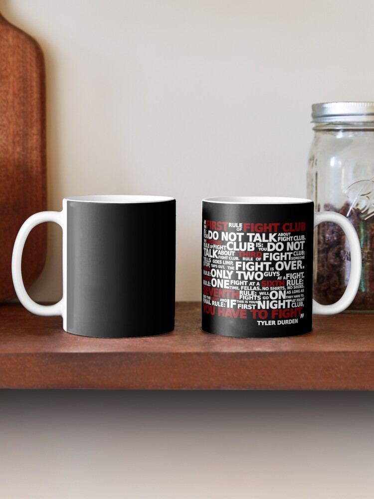 "Fight Club Rules" Coffee Mug for Sale by VBArtSegnalibri | Redbubble