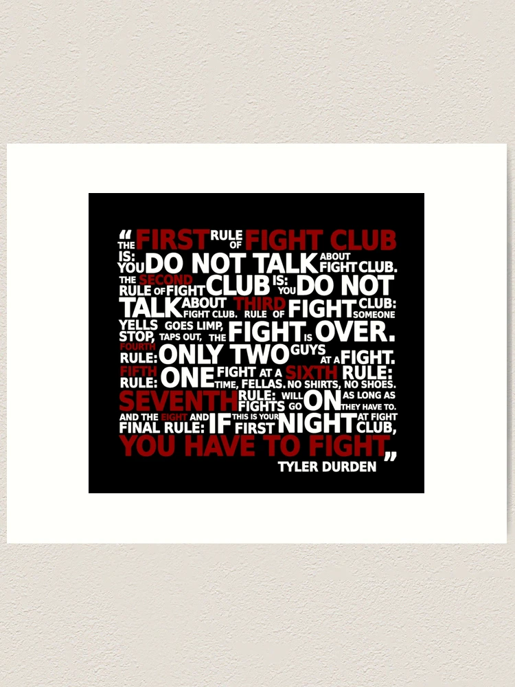 Fight Club Rules Wallpaper