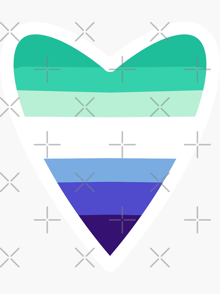 "MLM Pride Flag Heart" Sticker for Sale by ArtByNoName | Redbubble