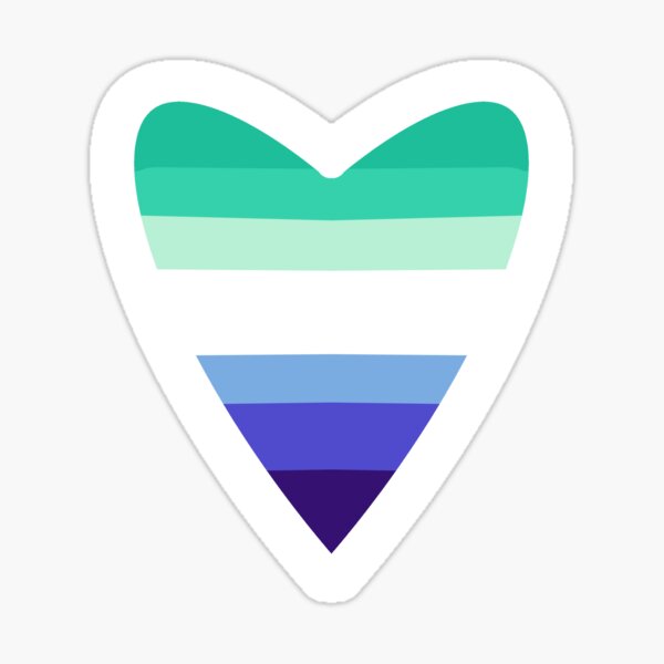 "MLM Pride Flag Heart" Sticker for Sale by ArtByNoName | Redbubble