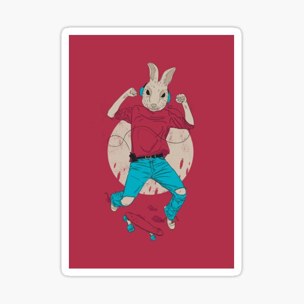 "BUNNY" Sticker for Sale by snevi | Redbubble
