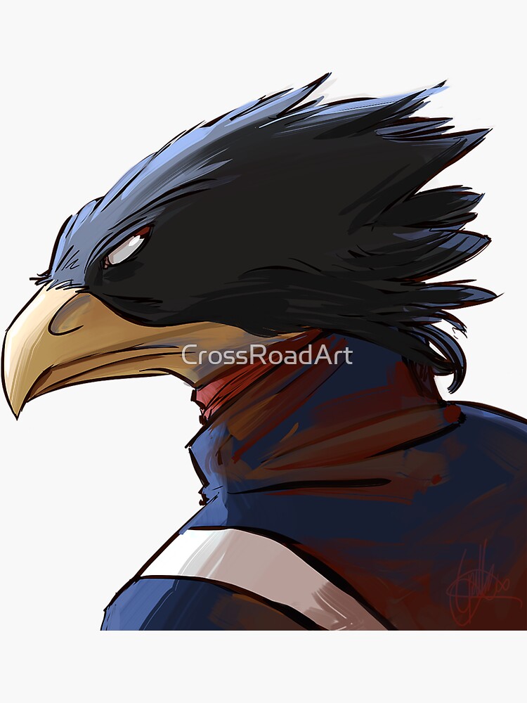 "Tokoyami Icon" Sticker by CrossRoadArt | Redbubble