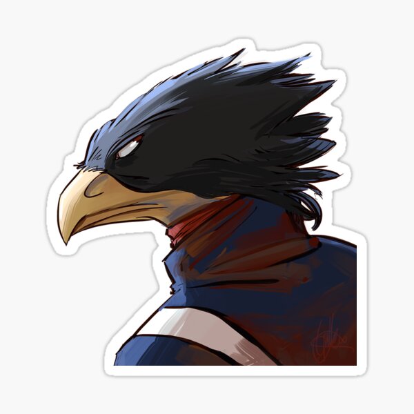 "Tokoyami Icon" Sticker by CrossRoadArt | Redbubble