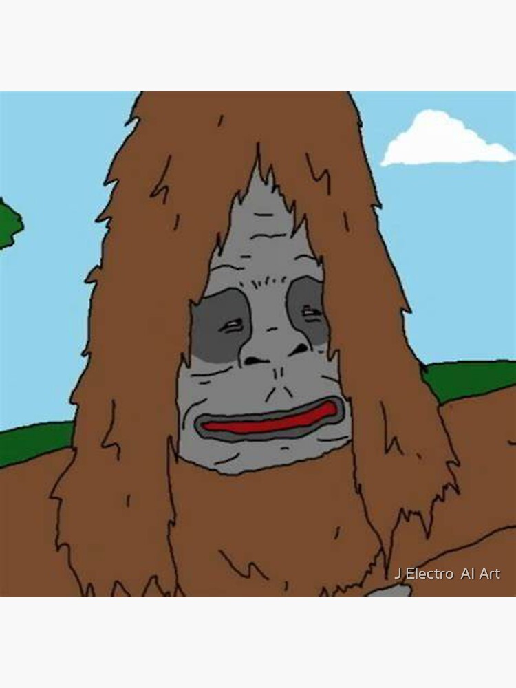 The Big Lez Sassy The Sasquatch Sticker For Sale By Mobsey Redbubble