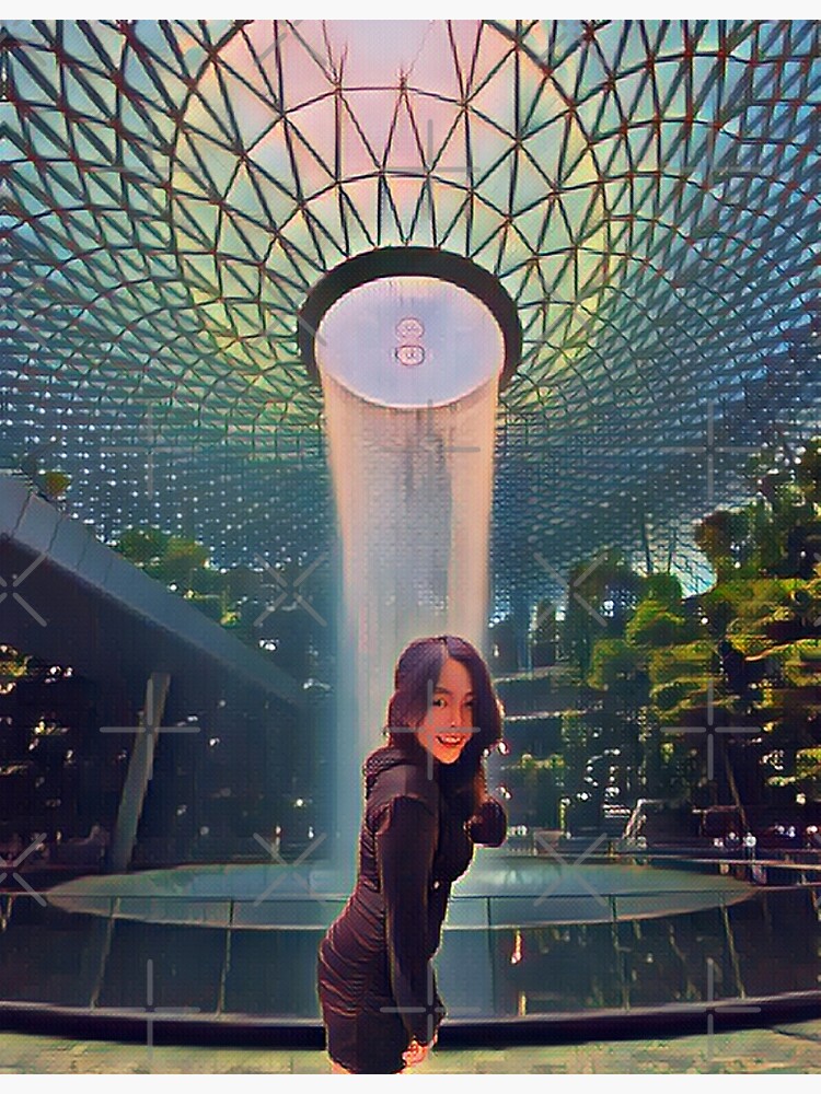 "Singapore Jewel Changi Airport Indoor Waterfall the HSBC Rain Vortex" Poster for Sale by ...