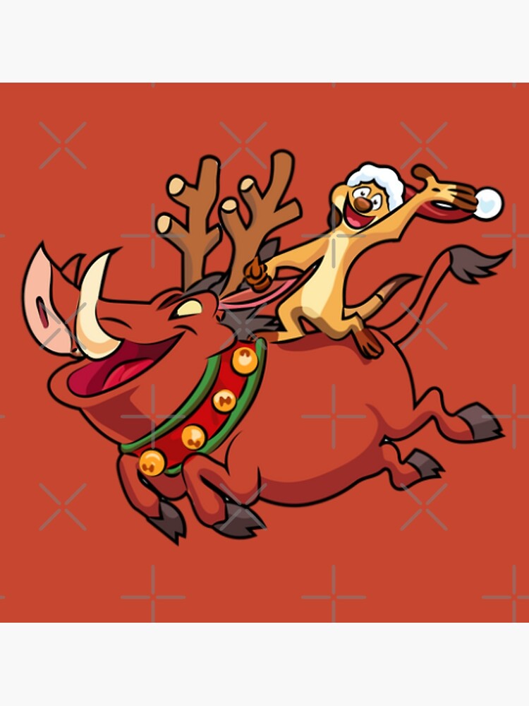 Póster « El Rey León Timón y Pumba Navidad» de kyokyyosei | Redbubble