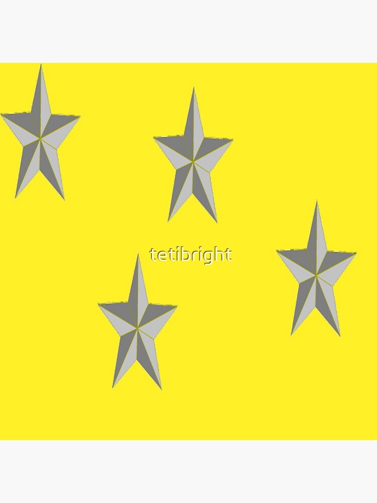 "Gray stars on yellow" Sticker for Sale by tetibright | Redbubble