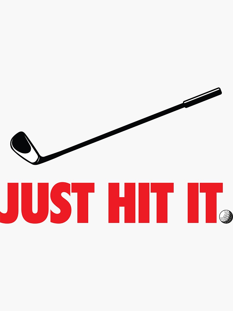 "Just Hit It" Sticker for Sale by heytextme | Redbubble