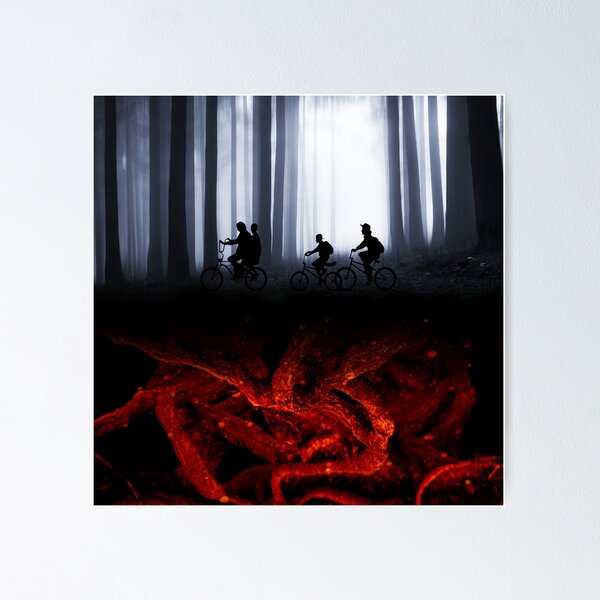 "stranger things bike and roots" Poster for Sale by clad63 | Redbubble