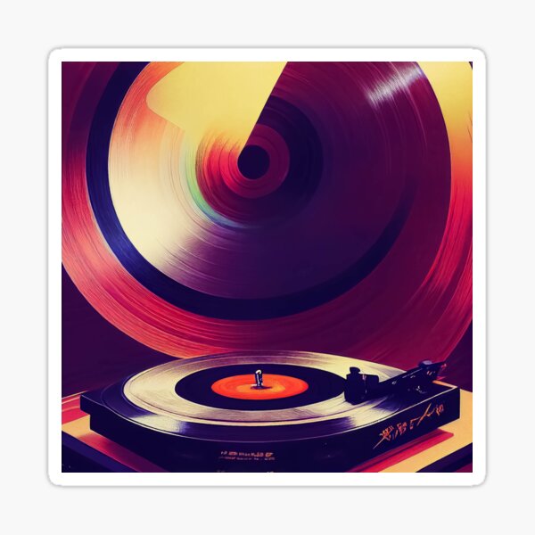 "Tale of the Turntable" Sticker for Sale by TripVanWinkle | Redbubble