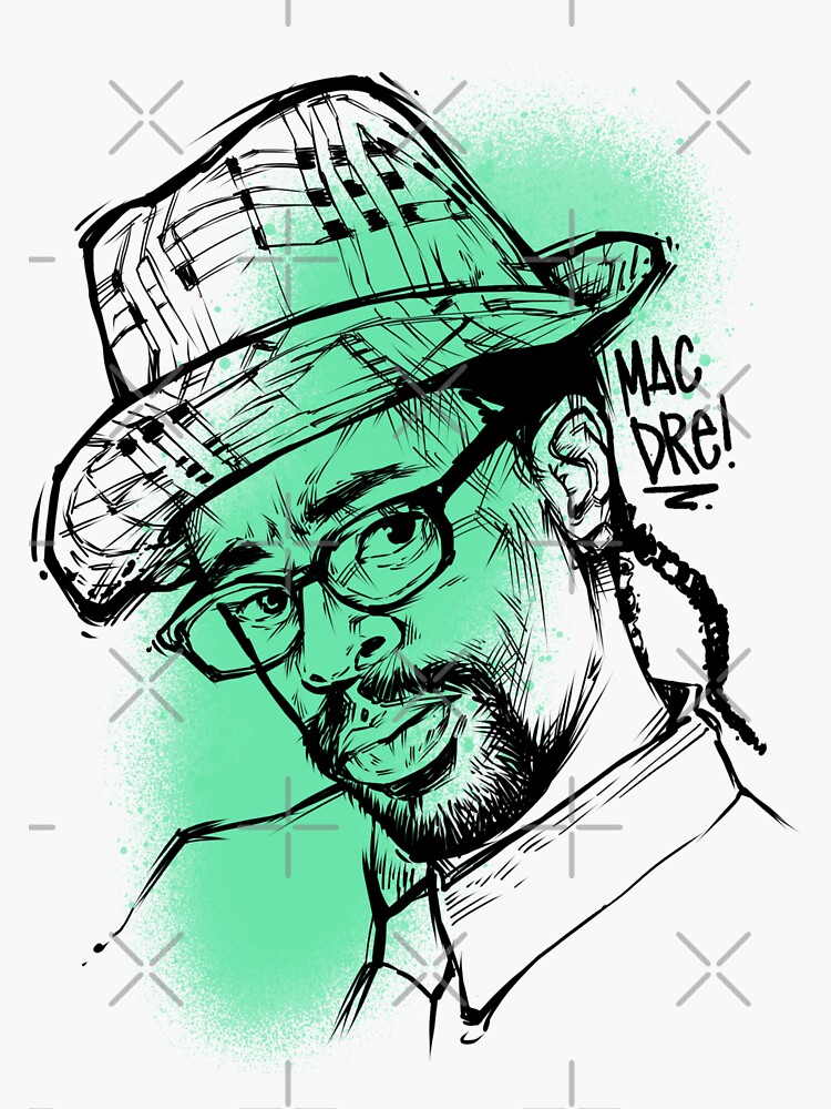 "Mac Dre Original Portrait Sketch Hip hop legend" Sticker for Sale by ...