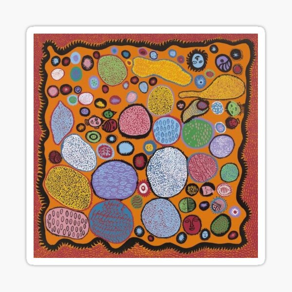 "Kusama art " Sticker for Sale by ZAAAP | Redbubble