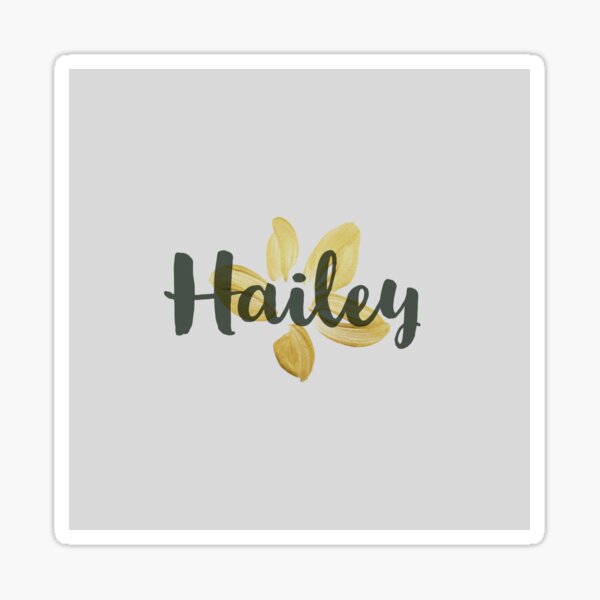 "Hailey. " Sticker for Sale by Augustine98 | Redbubble