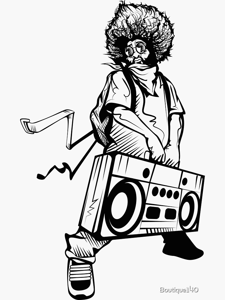 "Afro Funk" Sticker by Boutique140 | Redbubble