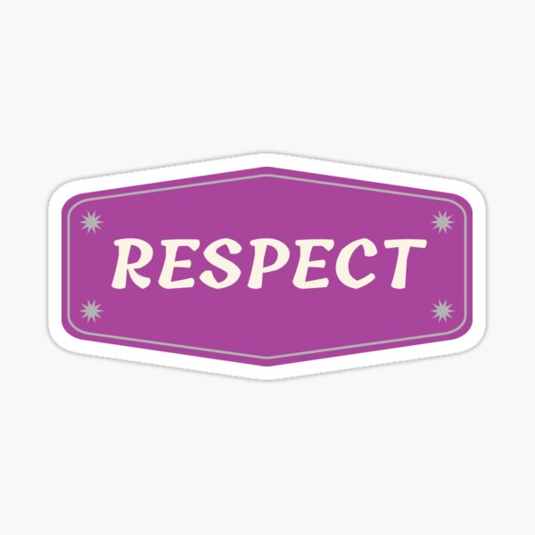 "RESPECT " Sticker for Sale by khnifssa | Redbubble