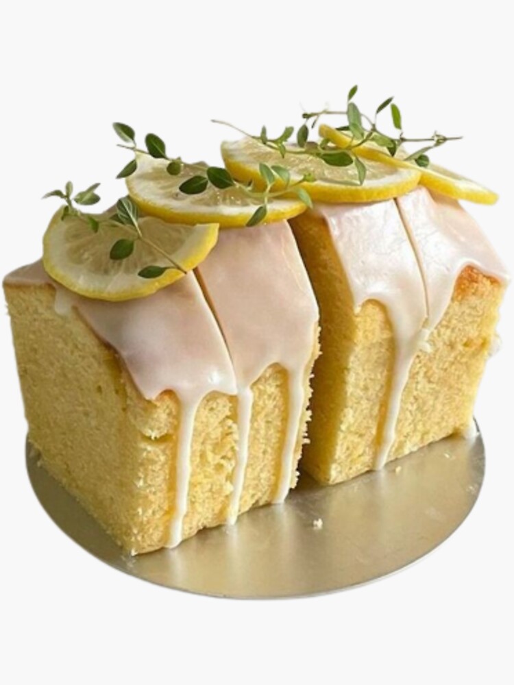 "Glazed lemon Cake" Sticker for Sale by Kito-Kato | Redbubble