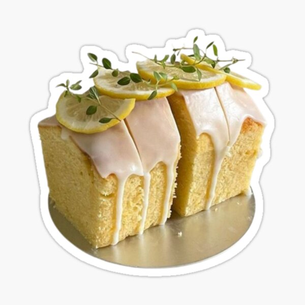 "Glazed lemon Cake" Sticker for Sale by Kito-Kato | Redbubble