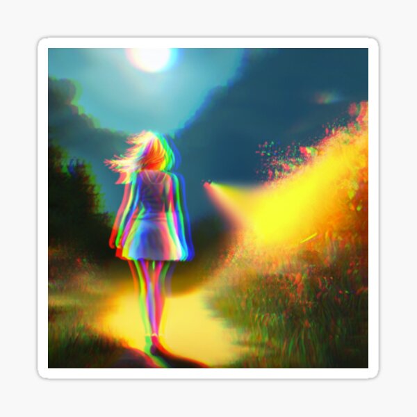 "Enlightenment path" Sticker for Sale by teeopopa | Redbubble