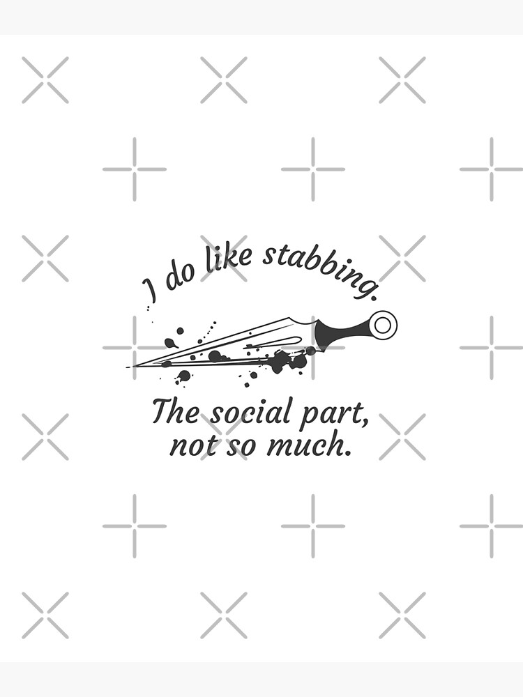 "I Do Like Stabbing (Wednesday Addams)" Poster for Sale by ...