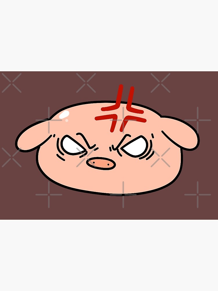 "Angry Pig Face" Framed Art Print for Sale by SaradaBoru | Redbubble