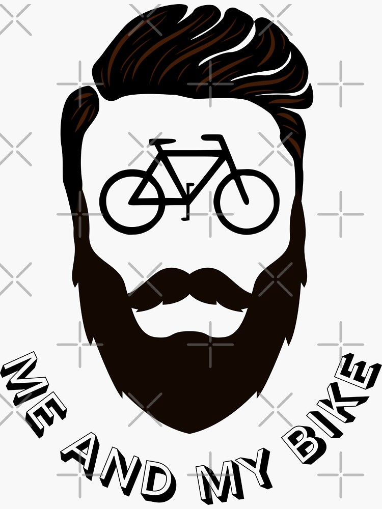 "Me And My Bike" Sticker for Sale by LTM-tee | Redbubble