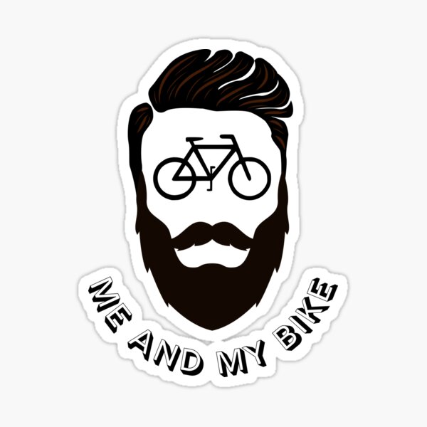 "Me And My Bike" Sticker for Sale by LTM-tee | Redbubble