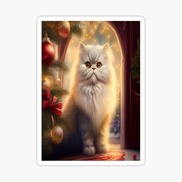 "Persian Cat" Sticker for Sale by DalexMK | Redbubble