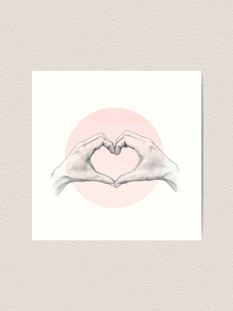"heart in hands // hand study" Art Print for Sale by lauragraves ...