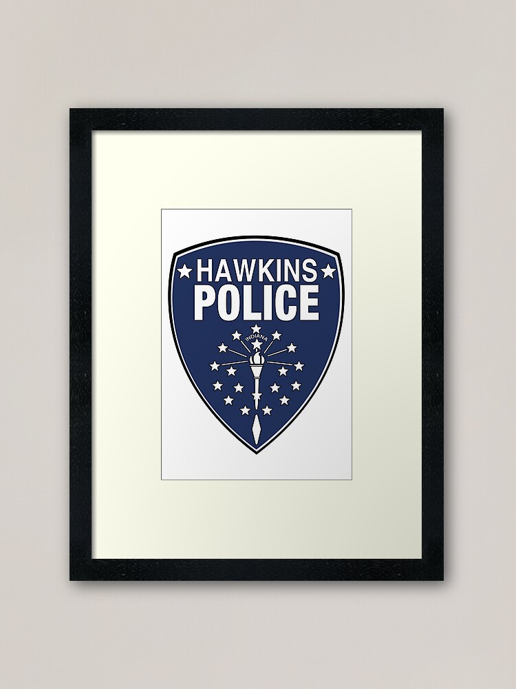 "Stranger Things - Hawkins Police Department" Framed Art Print for Sale ...
