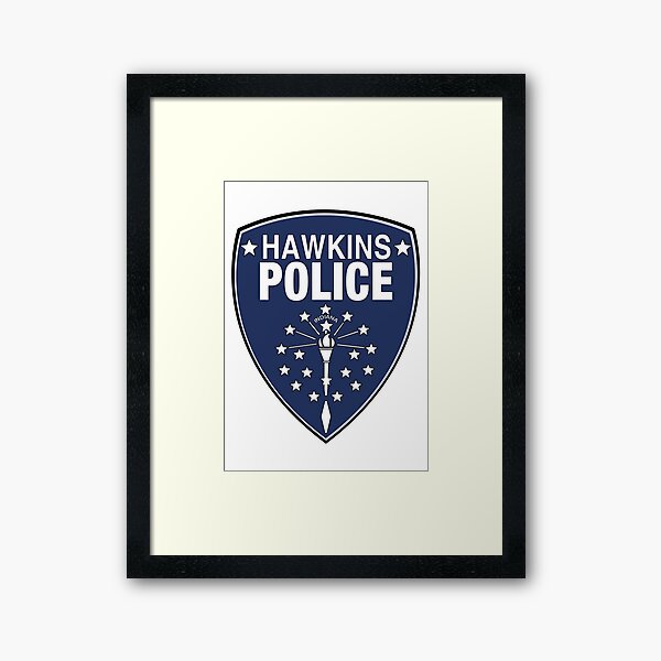 "Stranger Things - Hawkins Police Department" Framed Art Print for Sale ...