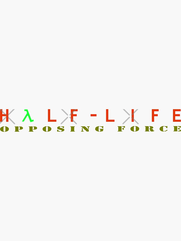 "Half-Life Opposing Force Logo" Sticker for Sale by LGSmerch | Redbubble