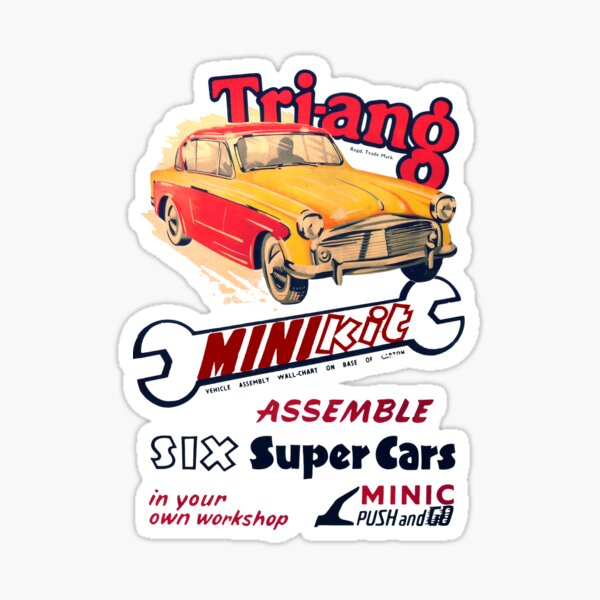 "TOY DIE CAST CAR PACKAGING" Sticker for Sale by ThrowbackAds | Redbubble