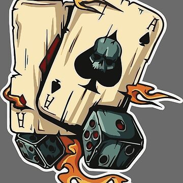 "DICE DECAL AND GAMBLING ACE" Sticker for Sale by arthemdesign | Redbubble