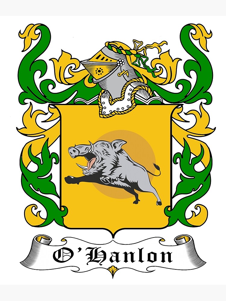 "O’HANLON FAMILY CREST" Poster for Sale by CathalDevlin | Redbubble
