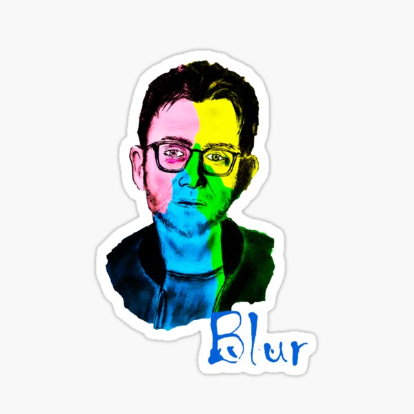"BLUR" Sticker for Sale by FULLERFACTORY | Redbubble