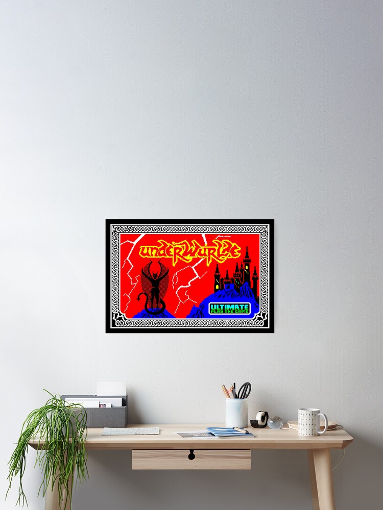 "UnderWurlde ZX Spectrum Retro Loading Screen Game 1980s" Poster for ...