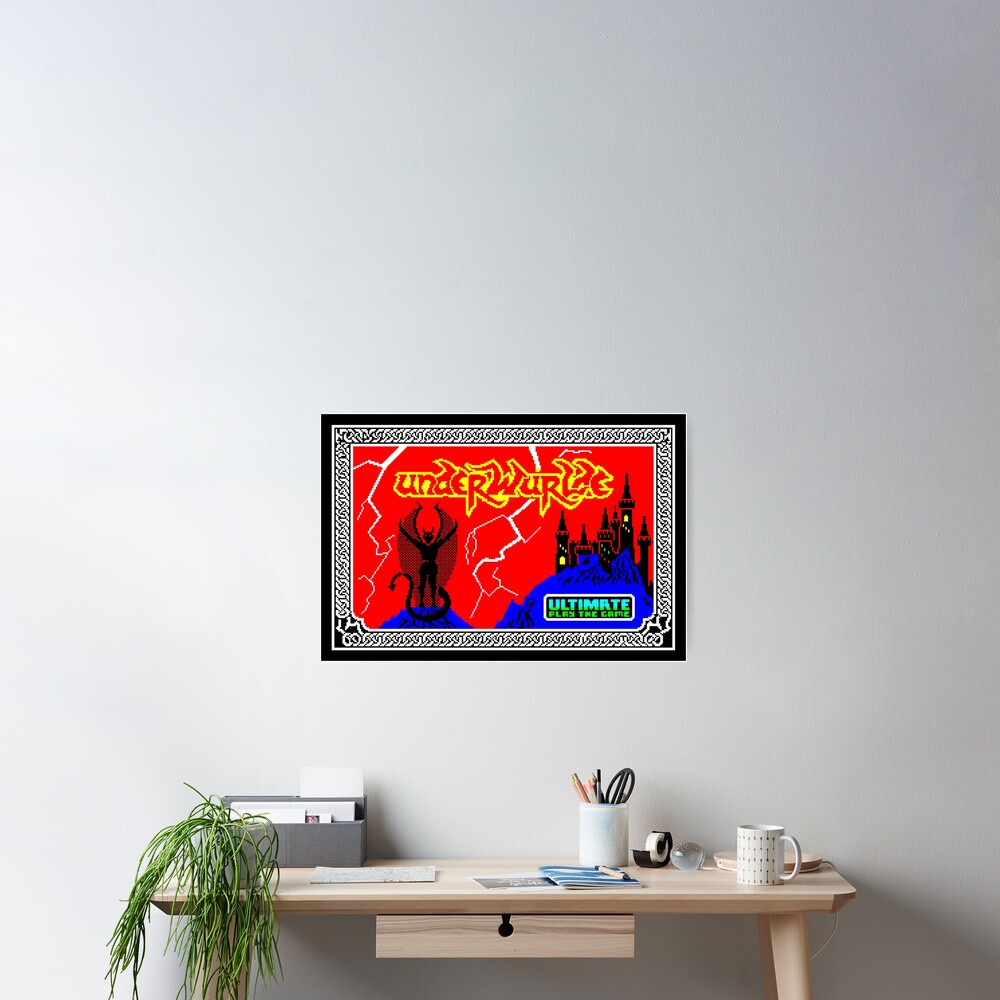 "UnderWurlde ZX Spectrum Retro Loading Screen Game 1980s" Poster for ...