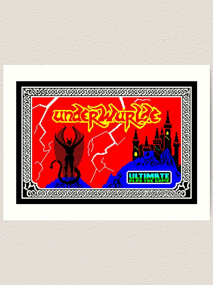 "UnderWurlde ZX Spectrum Retro Loading Screen Game 1980s" Art Print for ...