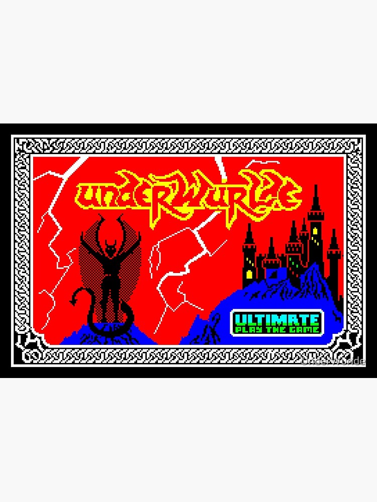 "UnderWurlde ZX Spectrum Retro Loading Screen Game 1980s" Poster for ...