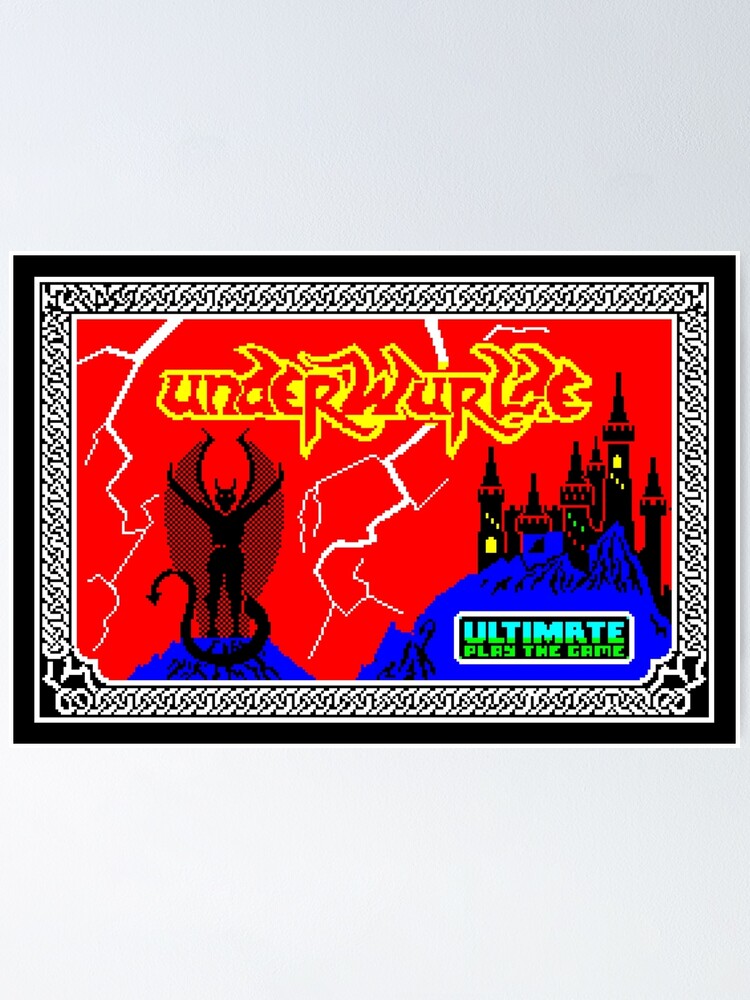 "UnderWurlde ZX Spectrum Retro Loading Screen Game 1980s" Poster for ...