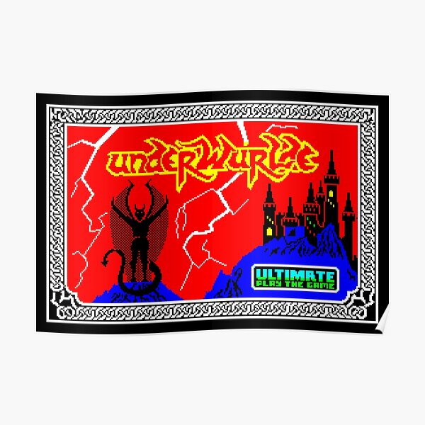 "UnderWurlde ZX Spectrum Retro Loading Screen Game 1980s" Poster for ...