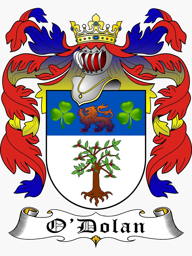 "O’DOLAN FAMILY CREST" Sticker for Sale by CathalDevlin | Redbubble