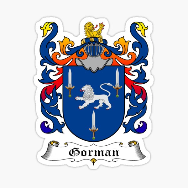 "GORMAN FAMILY CREST" Sticker for Sale by CathalDevlin | Redbubble